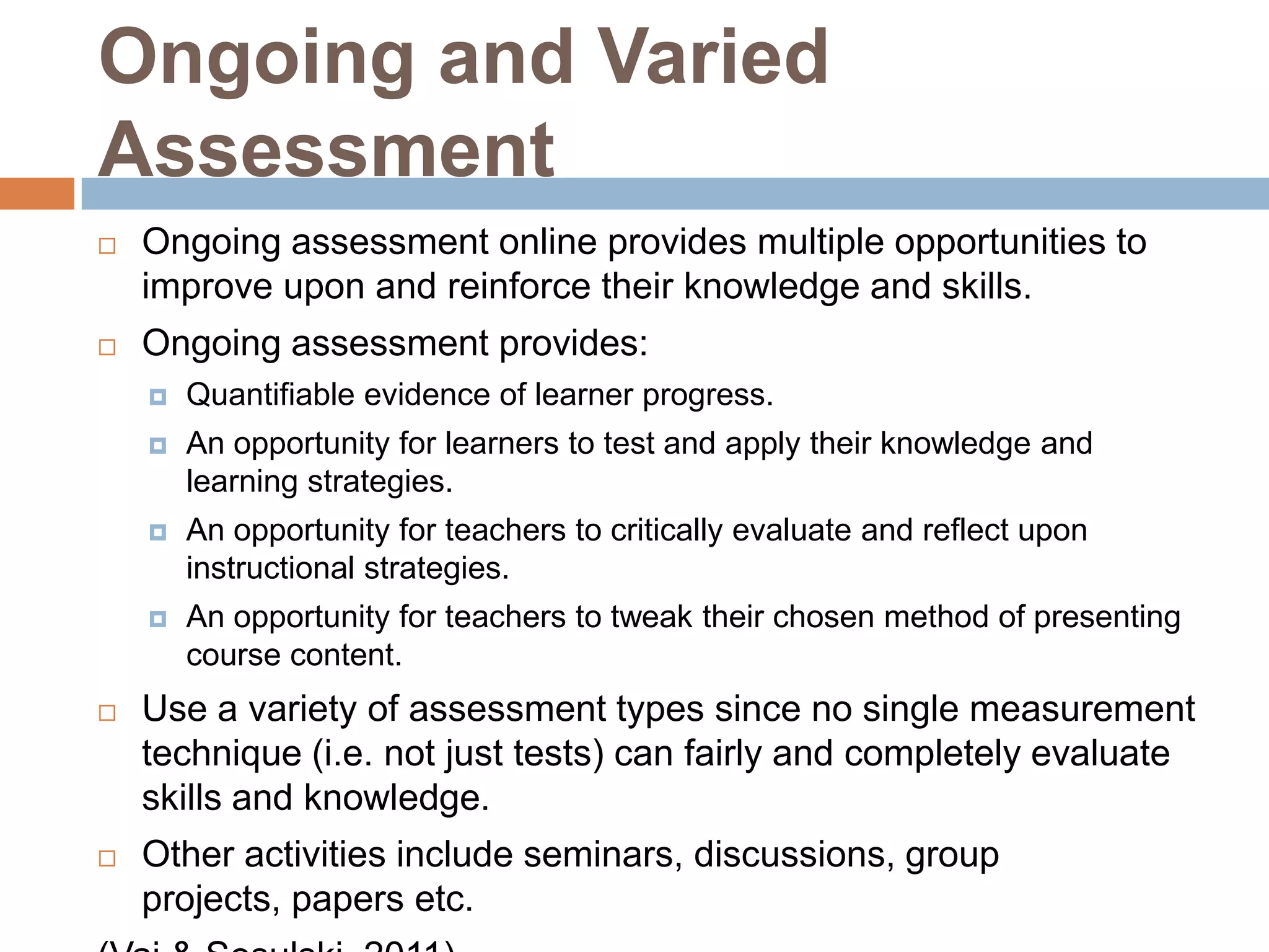 Assessment, feedback, evaluation, & grading | PPTX