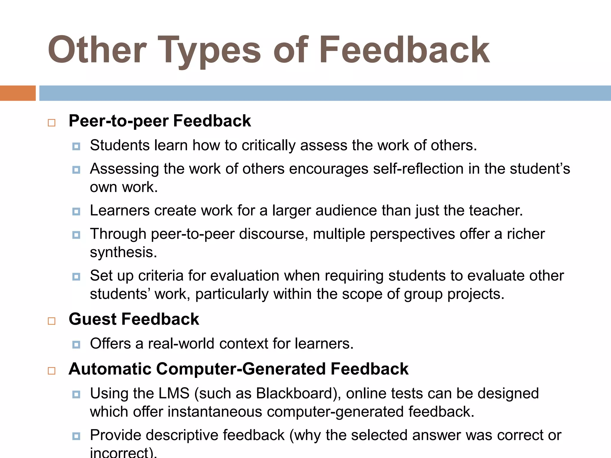 Assessment, feedback, evaluation, & grading | PPTX