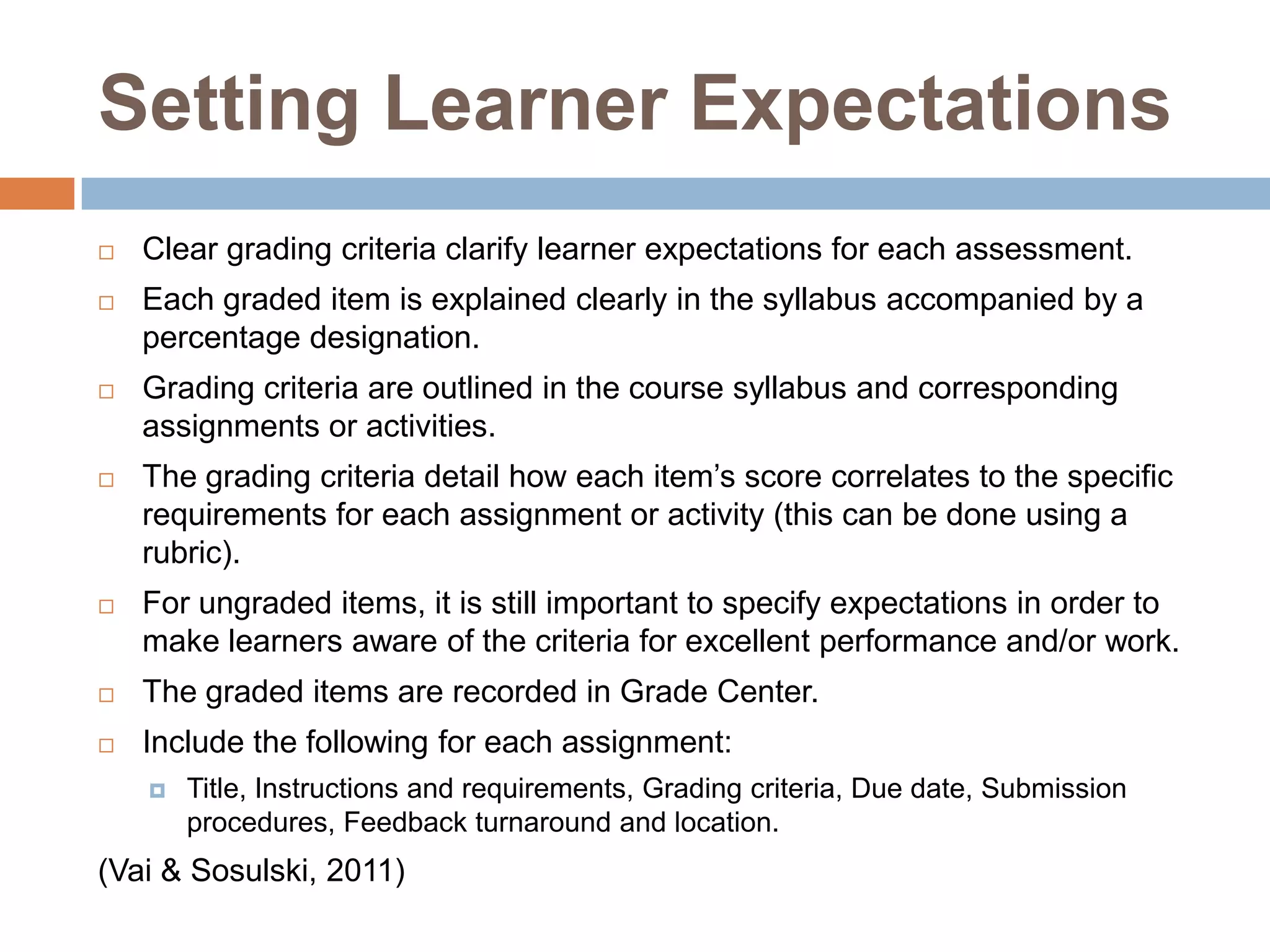 Assessment, feedback, evaluation, & grading | PPTX