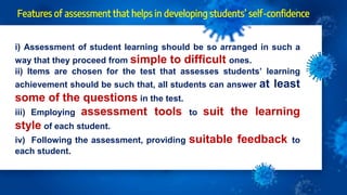 Assessment for confidence building | PPTX