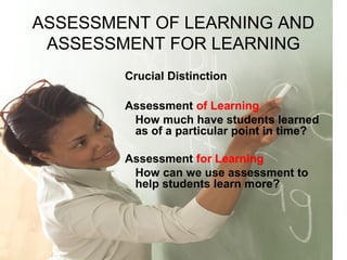 Assessment for learning | PPT