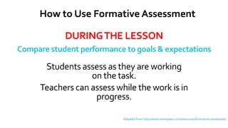 Assessment for Learning [RELO Andes Webinar] | PDF