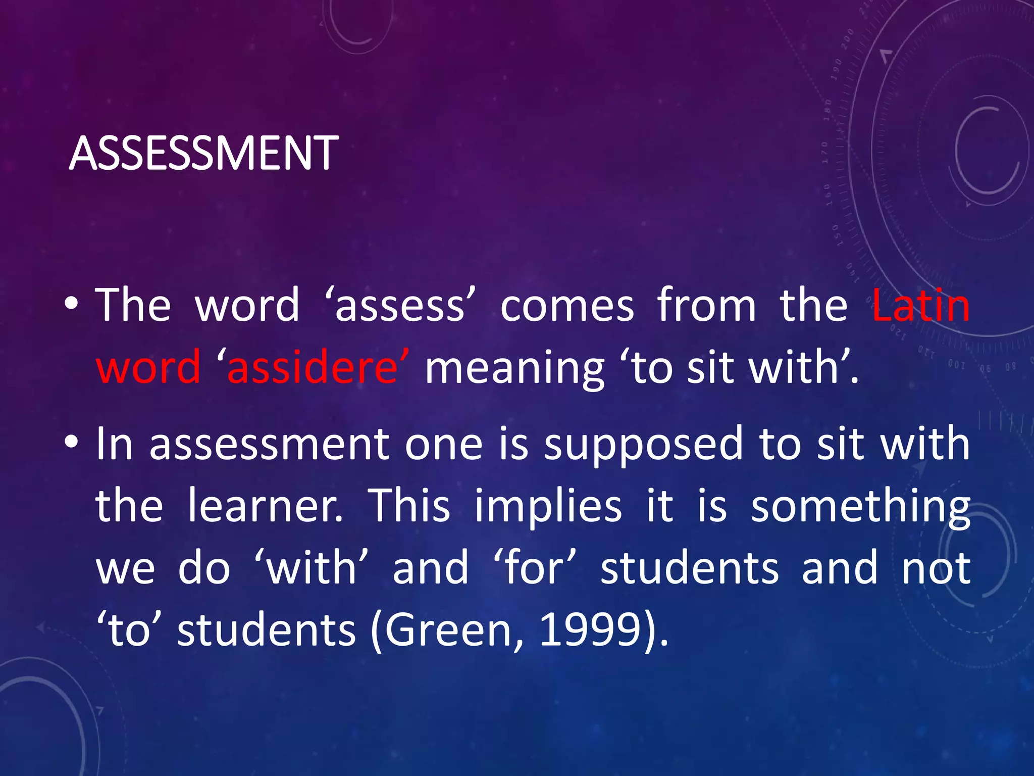 Assessment and Evaluation | PPTX