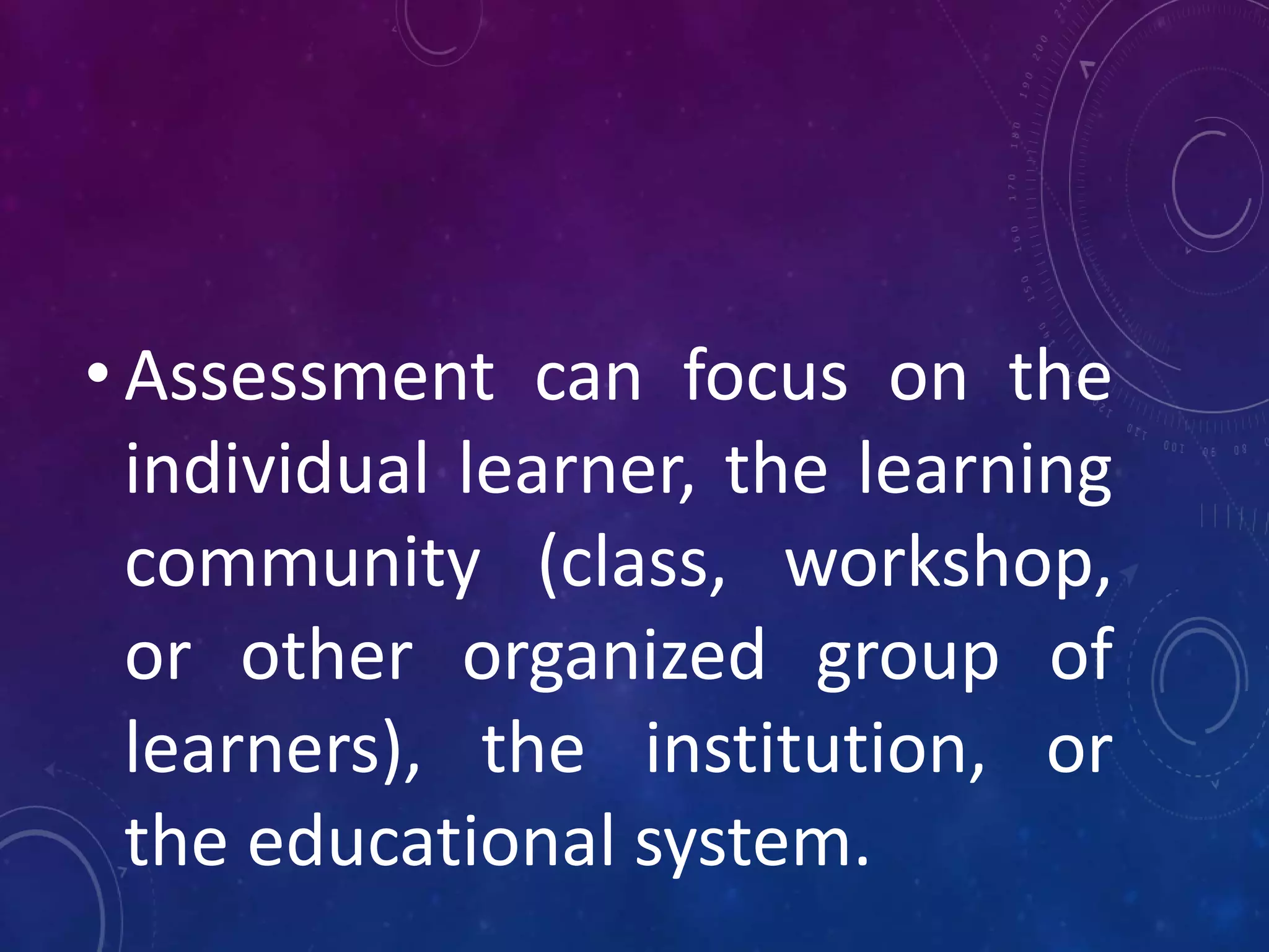 Assessment and Evaluation | PPTX