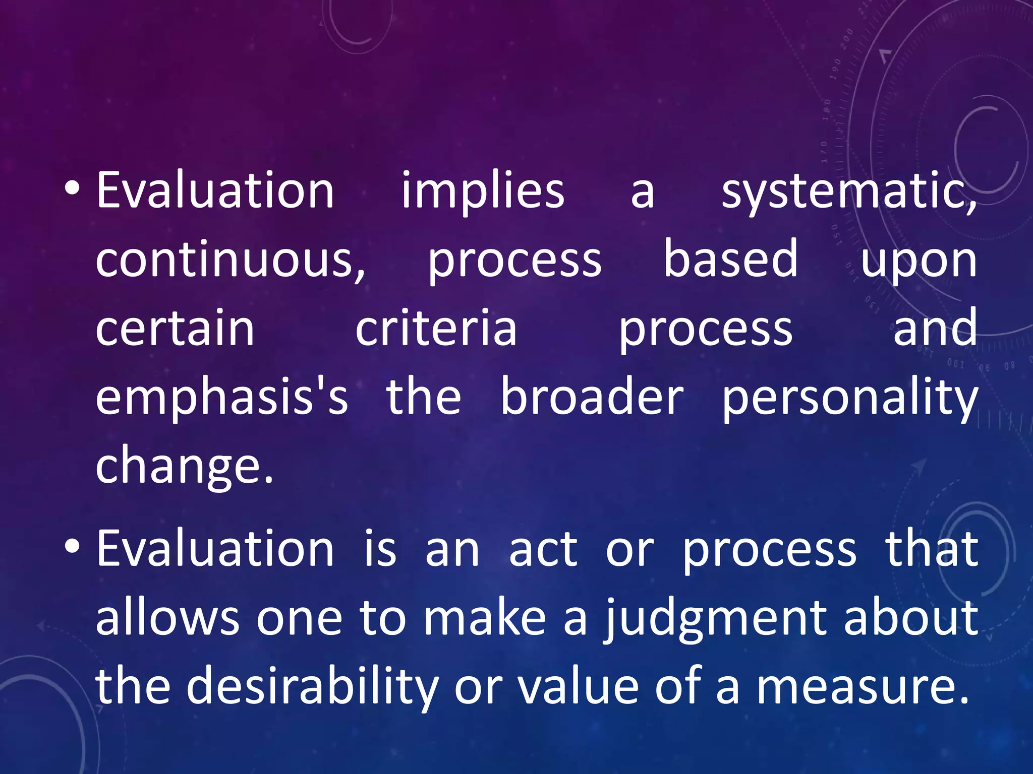 Assessment and Evaluation | PPTX