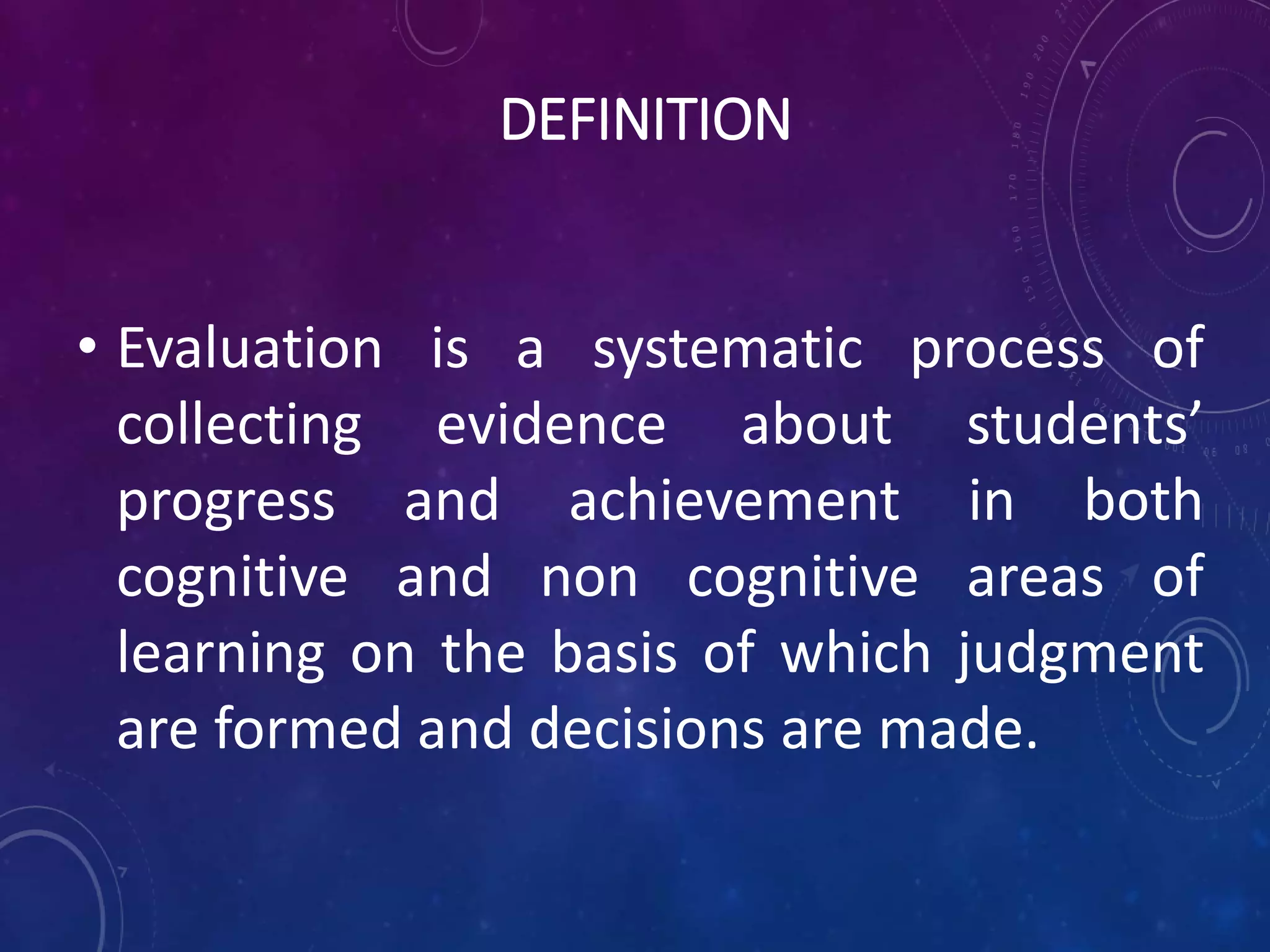 Assessment and Evaluation | PPTX