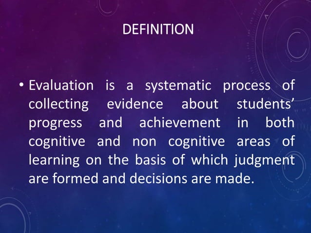 Assessment and Evaluation | PPTX