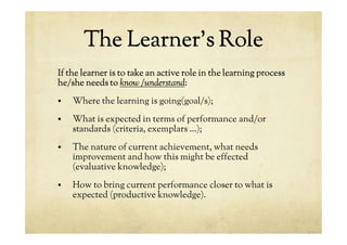 Assessment for learning | PPT