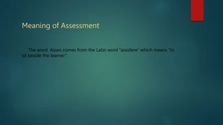 Concept of assessment for learning.pptx. | PPT