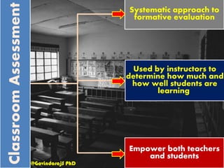 Tools and Techniques of Classroom Assessment | PDF
