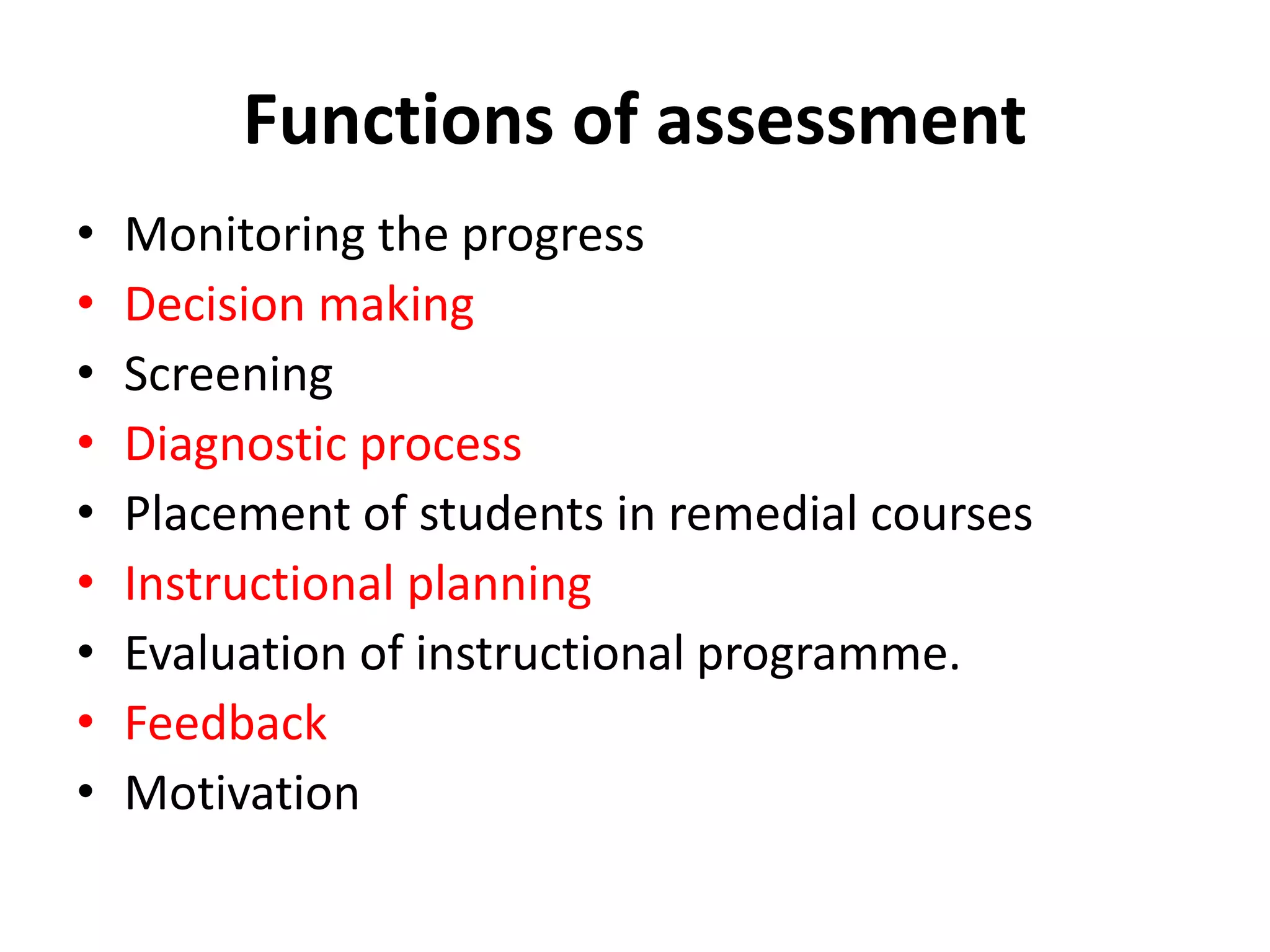Basics of Assessment | PPTX