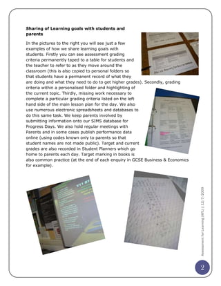 Assessment For Learning (Afl) | PDF