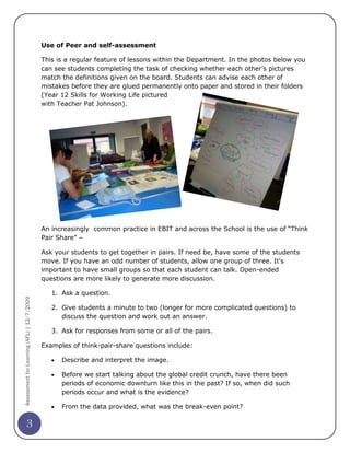 Assessment For Learning (Afl) | PDF