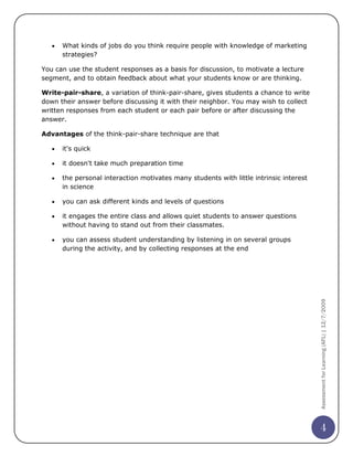 Assessment For Learning (Afl) | PDF