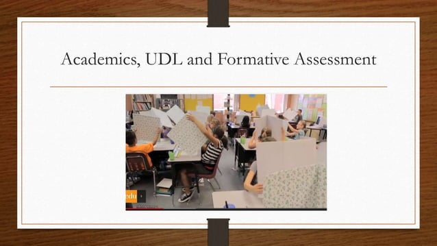 UDL and Assessment for Assessment and Learning | PPT