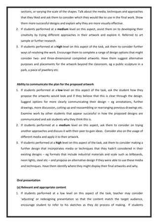 Assessment for learning art | PDF