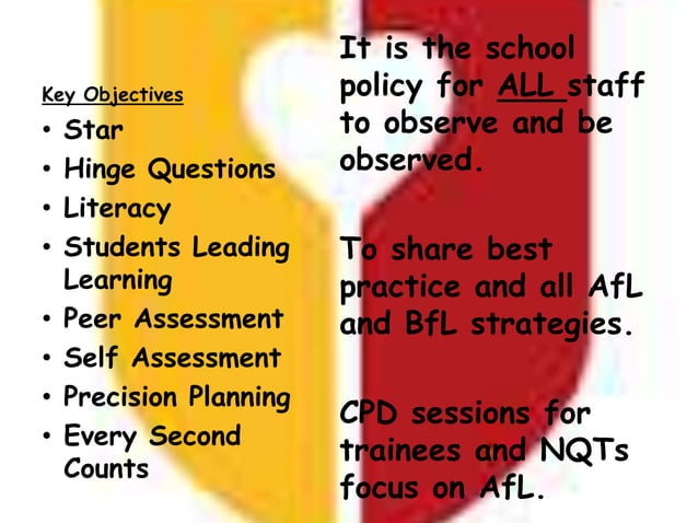 Assessment for learning at jhncc | PPT