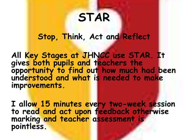 Assessment for learning at jhncc | PPT