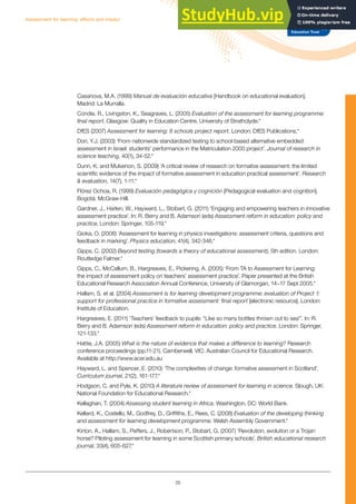 Assessment For Learning Effects And Impact | PDF | Professional School ...