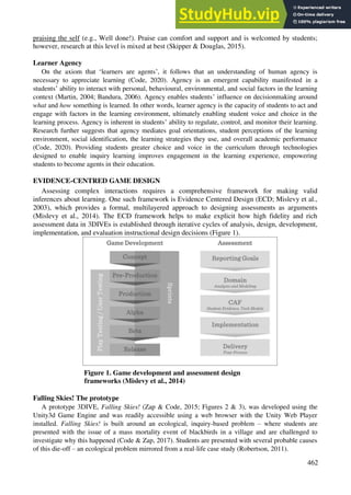 Assessment For Learning In Immersive And Virtual Environments Evidence-Centred Game Design In ...