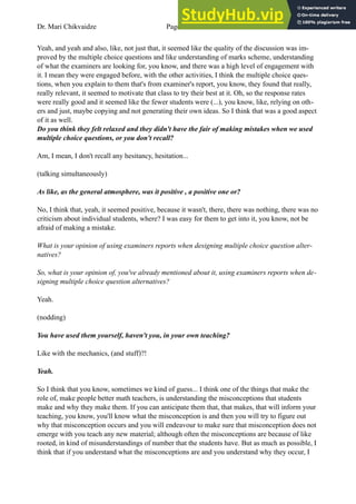 Assessment For Learning In Mathematics Using Multiple Choice Questions ...
