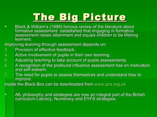Assessment For Learning Parent Workshop | PPT