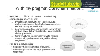 Assessment For Learning Using Multiple Choice Questions | PPT