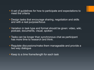 Assessment for online discussions | PPT