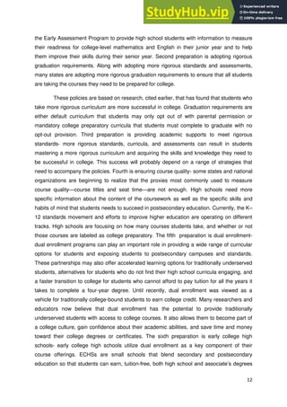 ASSESSMENT FOR THE PREPAREDNESS OF SENIOR HIGH SCHOOL STUDENTS UNDER ...
