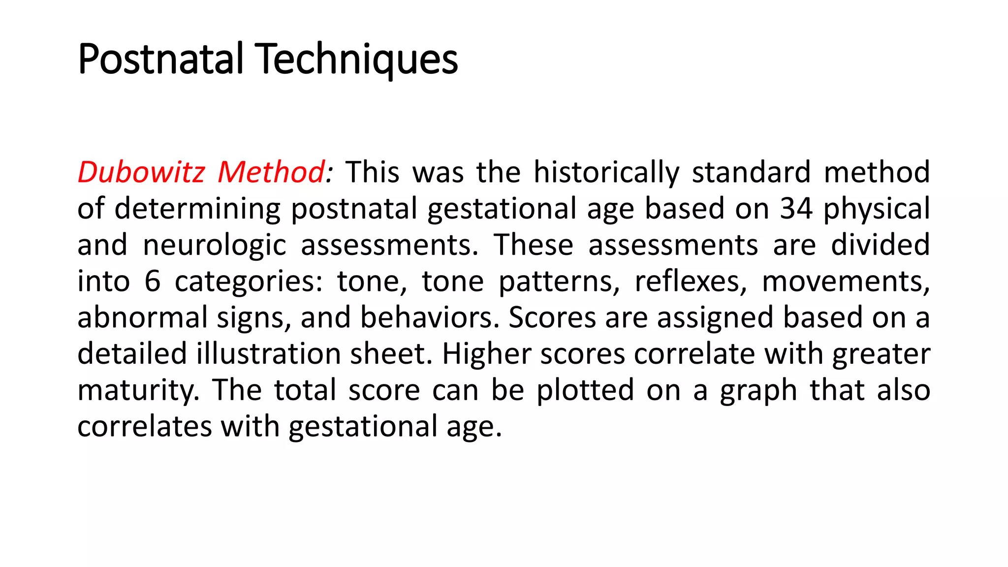 Assessment gestational age | PPTX