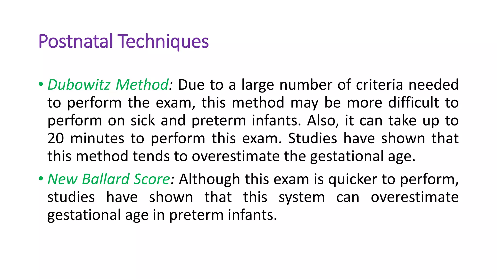 Assessment gestational age | PPTX