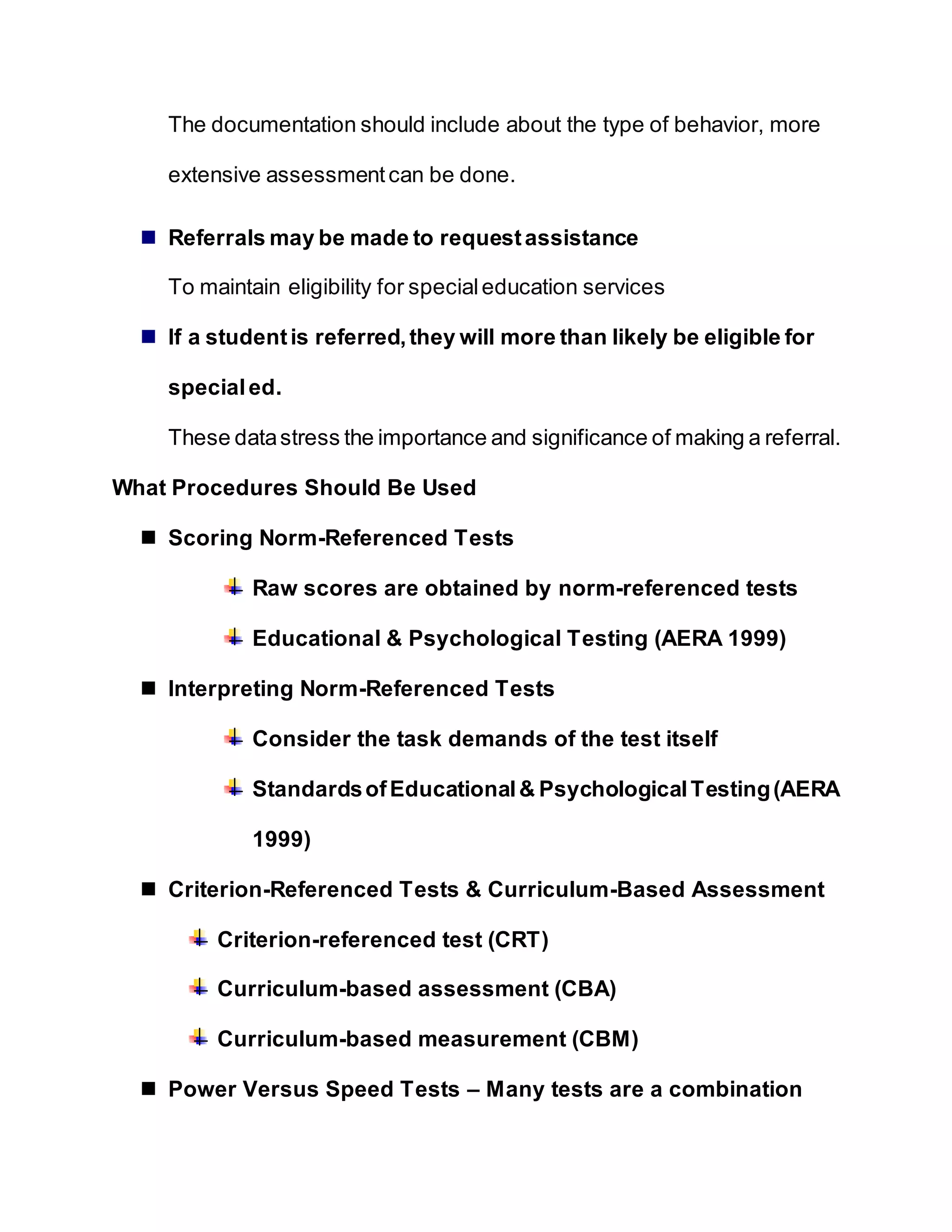 Assessment process for an exceptional student chapter 2 | PDF