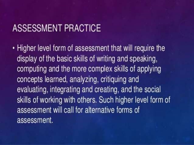 Assessment in a constructivist, technology supported learning | PPT