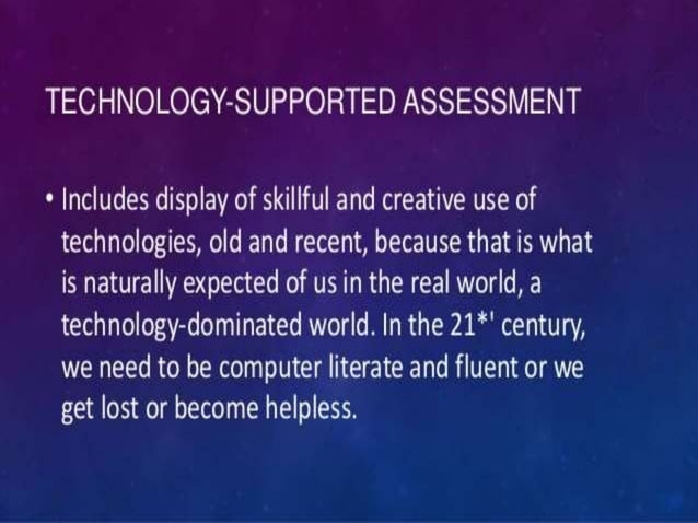 Assessment in a constructivist, technology supported learning | PPT