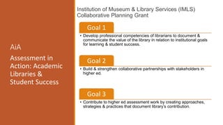 Assessment in action present to library | PPTX