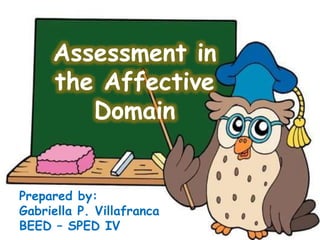 Assessment in Affective Domain | PPTX