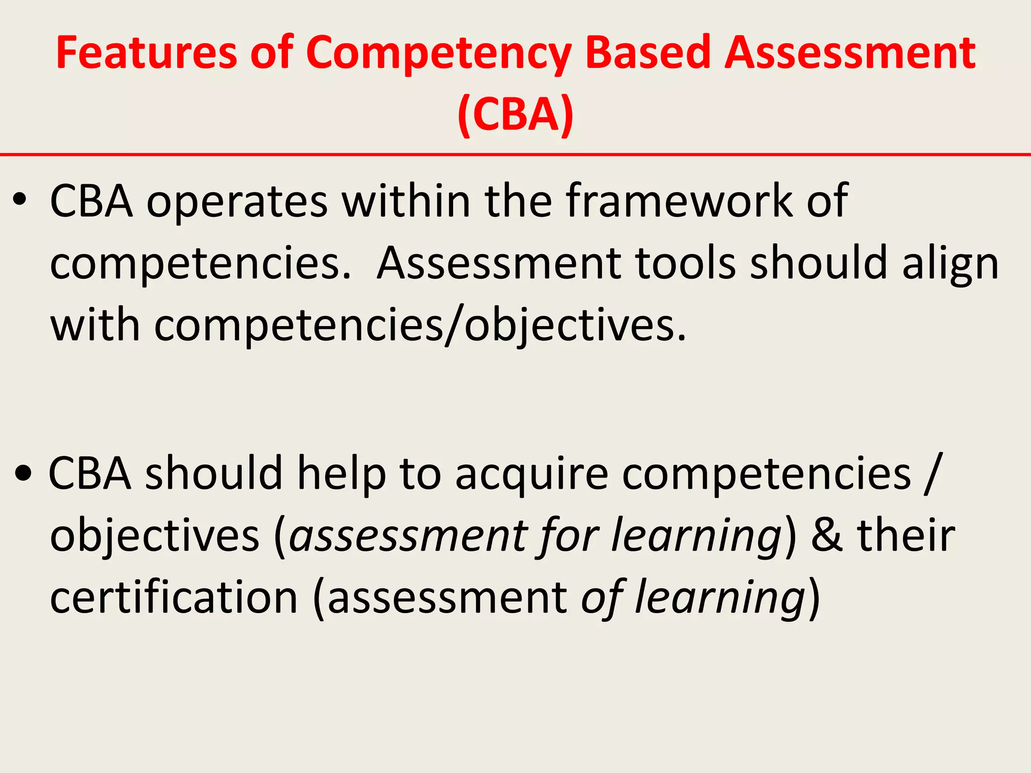 Assessment in CBME Competency Based Medical Education Dr Girish .B CISP ...