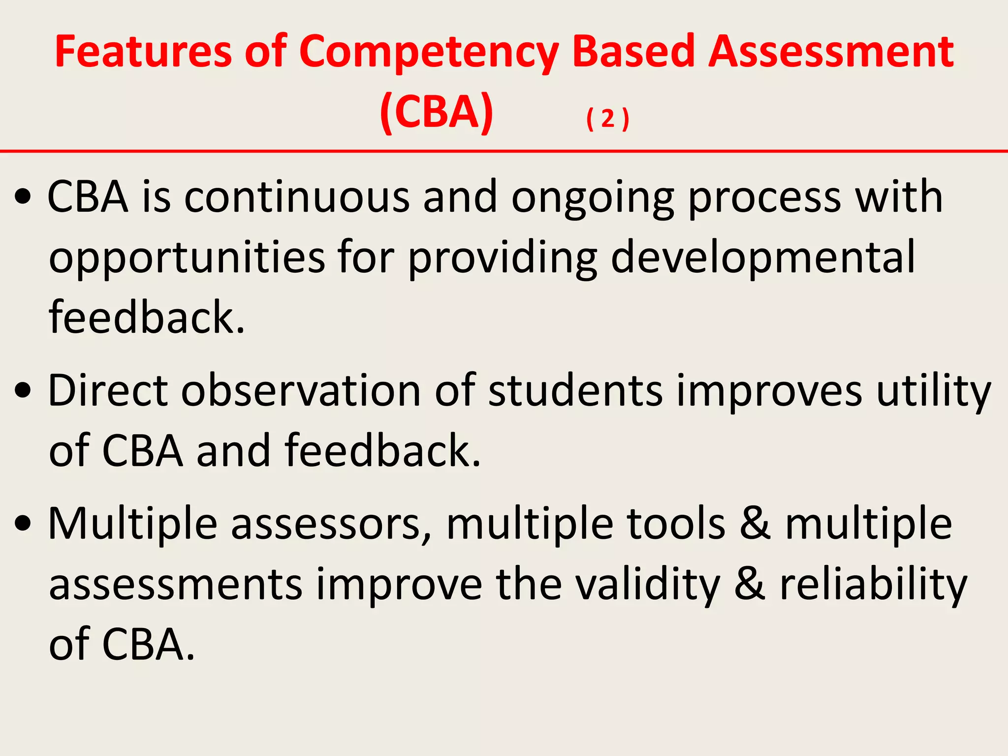 Assessment in CBME Competency Based Medical Education Dr Girish .B CISP ...