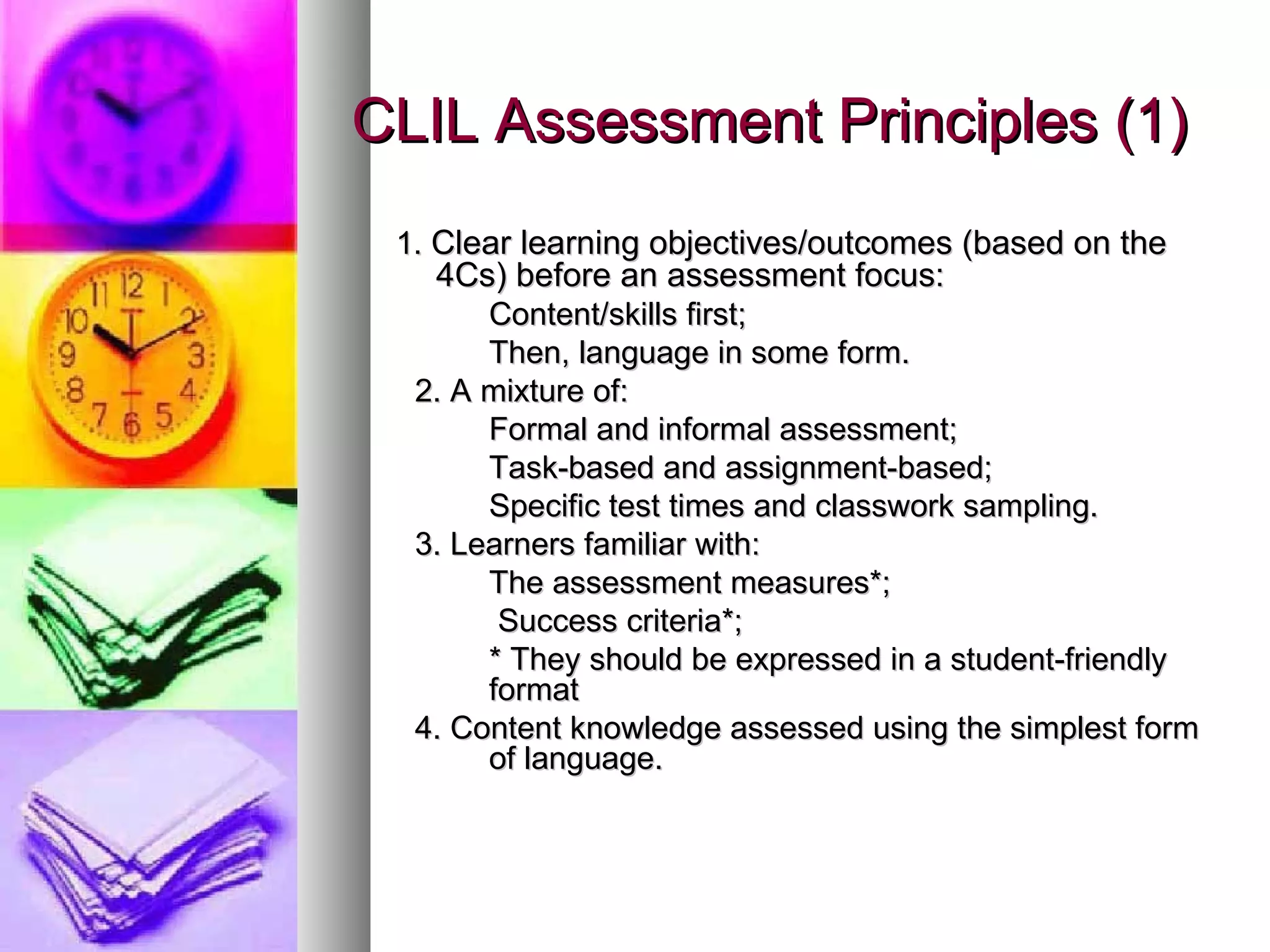 Assessment in CLIL | PPT