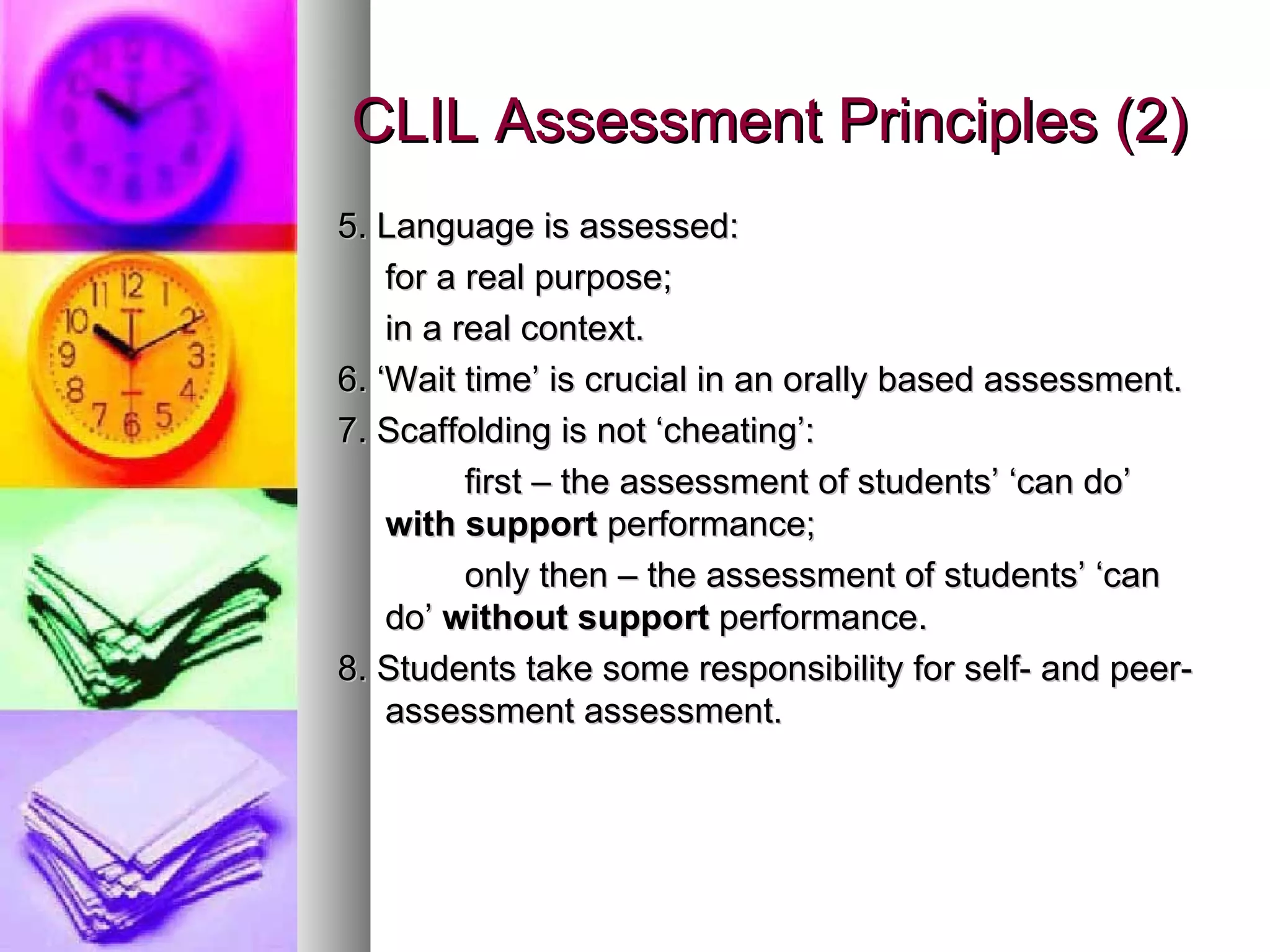 Assessment in CLIL | PPT