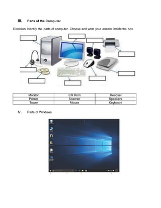 Assessment in Computer.docx | Computer Software and Applications ...