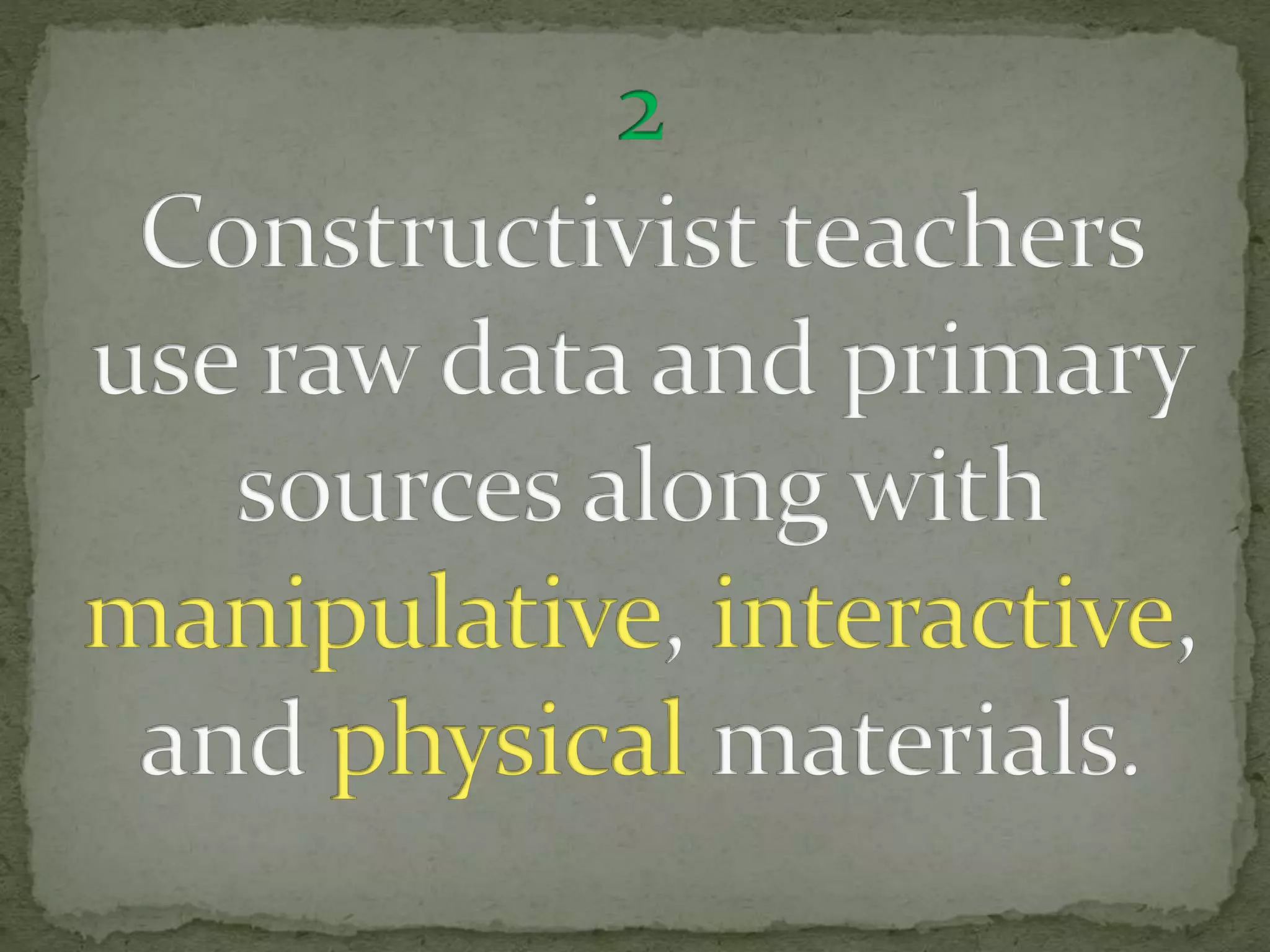 Assessment in constructivist classroom | PPTX