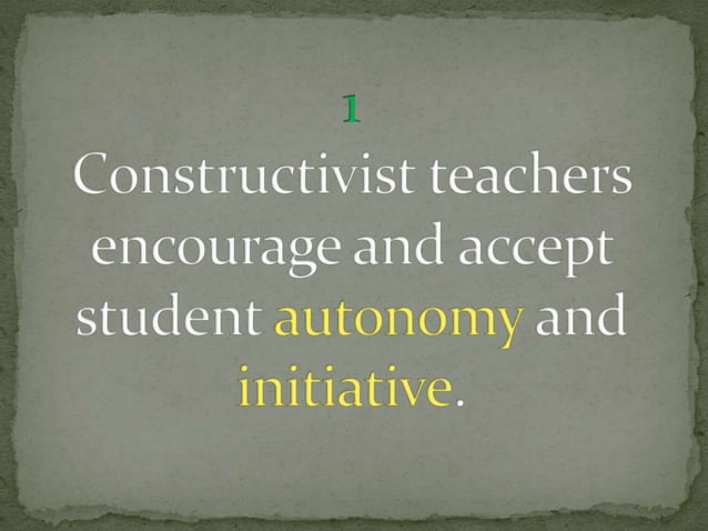 Assessment in constructivist classroom | PPTX