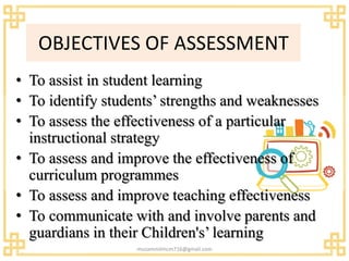 Assessment in english language education | PPTX