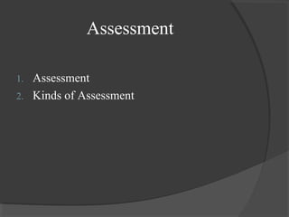 Assessment in language teaching | PPT