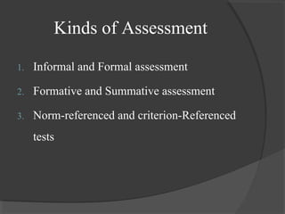 Assessment in language teaching | PPT