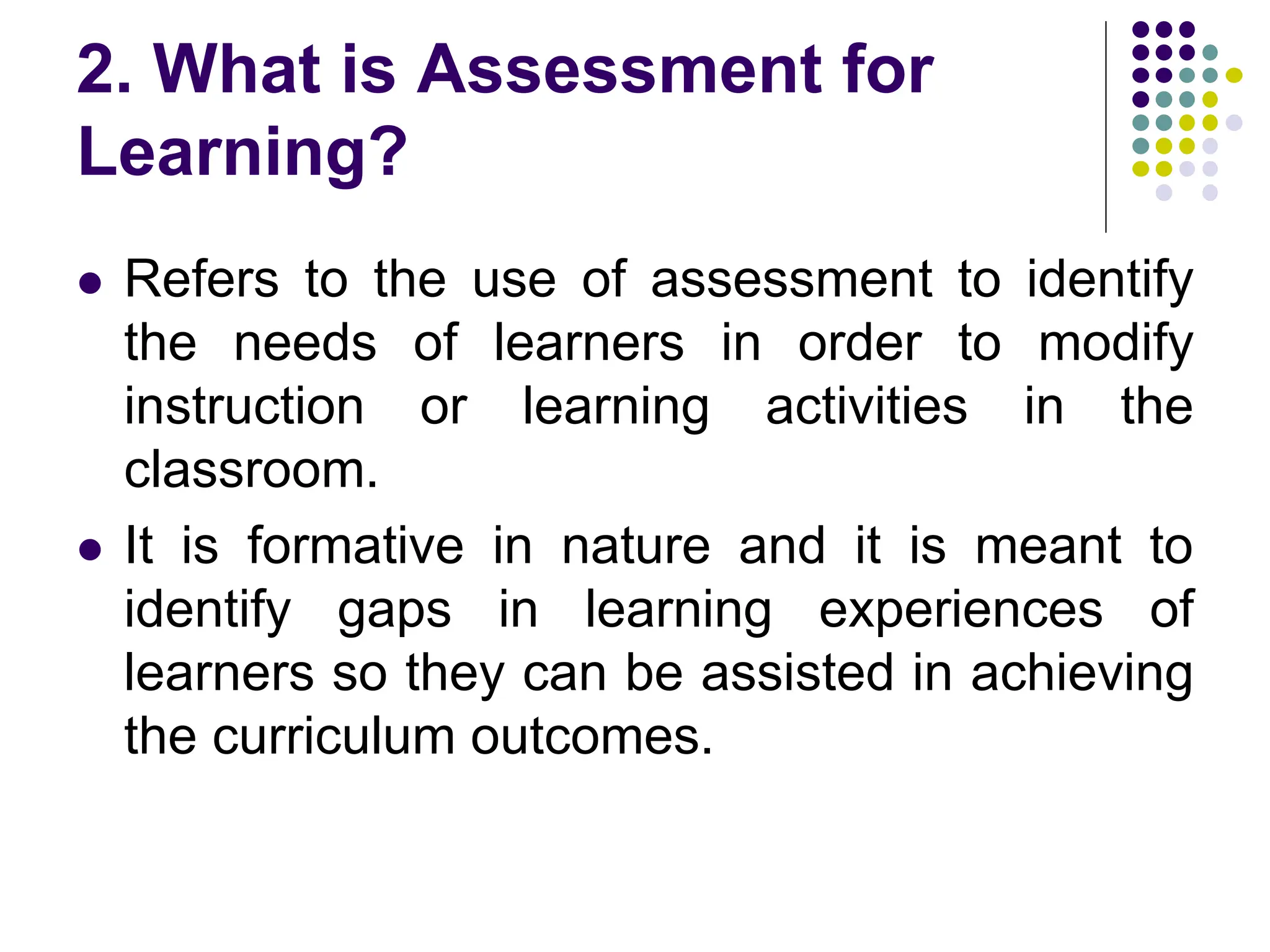 ASSESSMENT IN LEARNING 1-LESSONS 1-4 (1).ppt