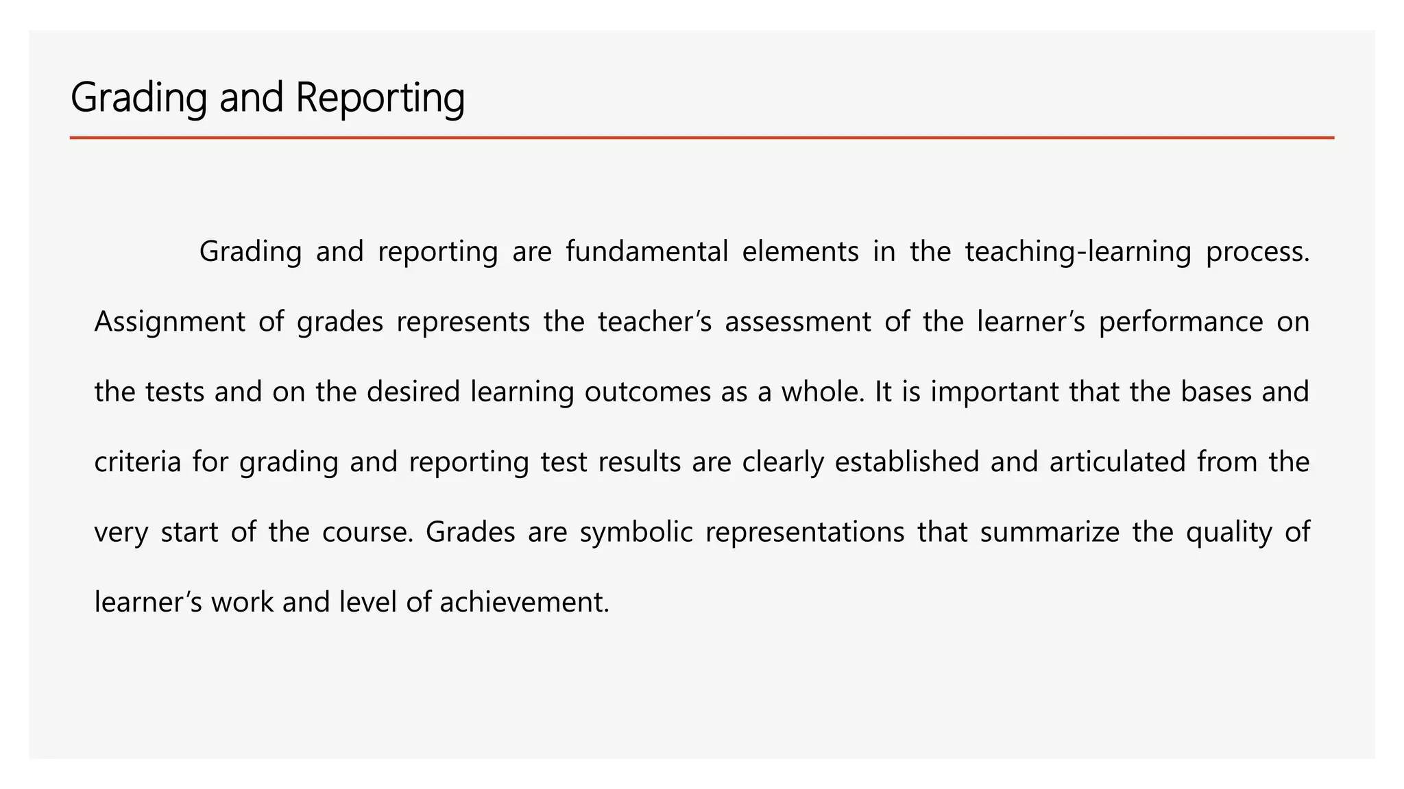 Assessment In Learning 1 Reporting Lesson 9 Pptx