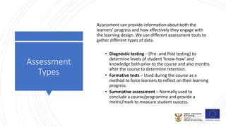 Assessment in Learning Design | PPTX