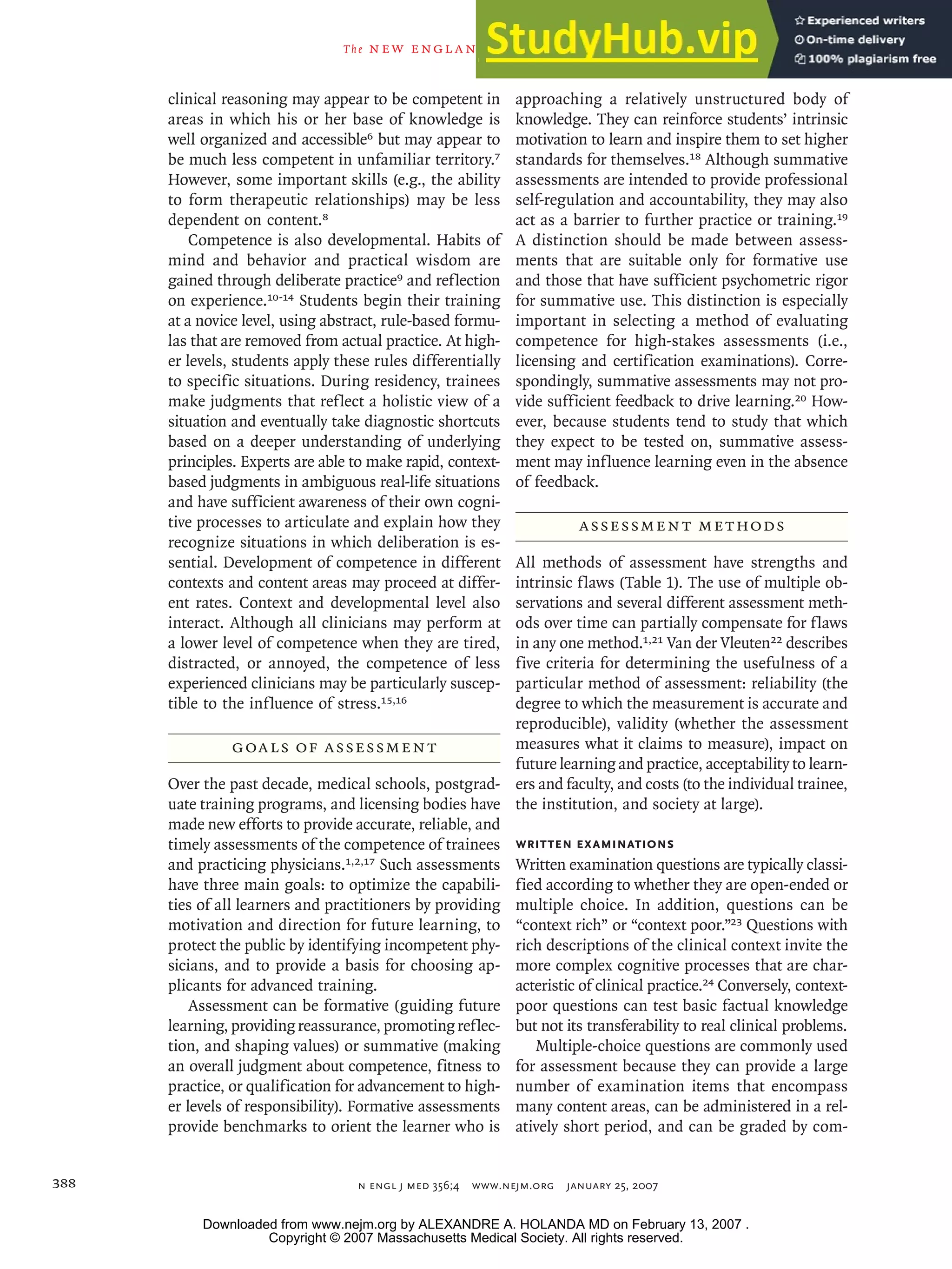 Assessment in Medical Education.pdf